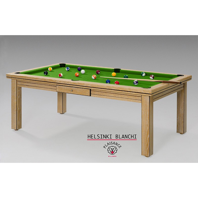Table billard convertible : Helsinki blanchi | Billards de France