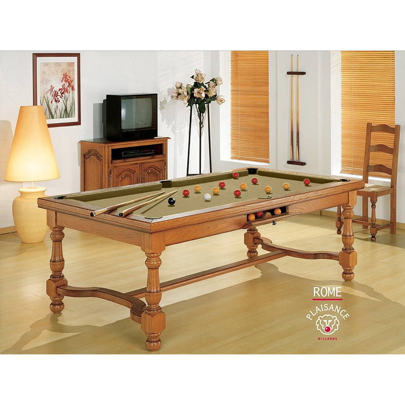 Table billard convertible : Rome Billard haut de gamme