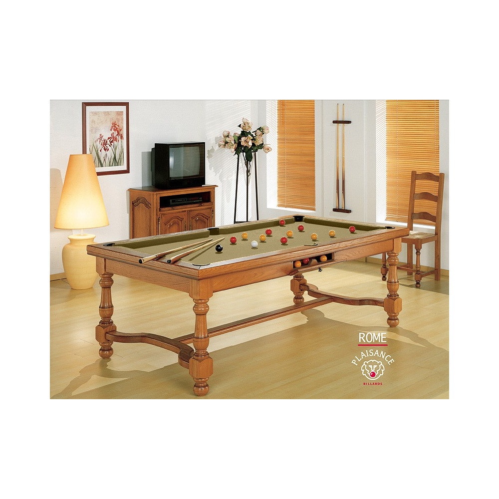 Table billard convertible : Rome Billard haut de gamme