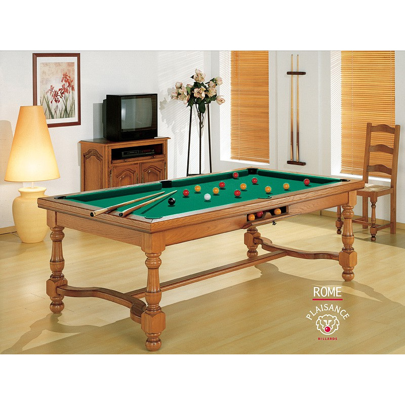 Table billard convertible : Rome Billard haut de gamme