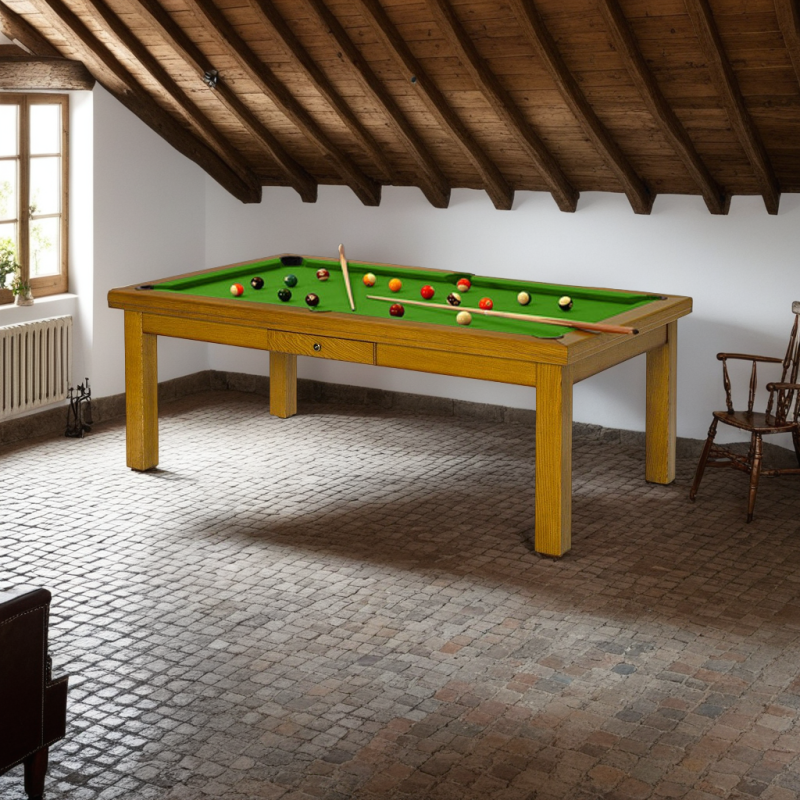 Table billard convertible : Florence chêne | Billards de France