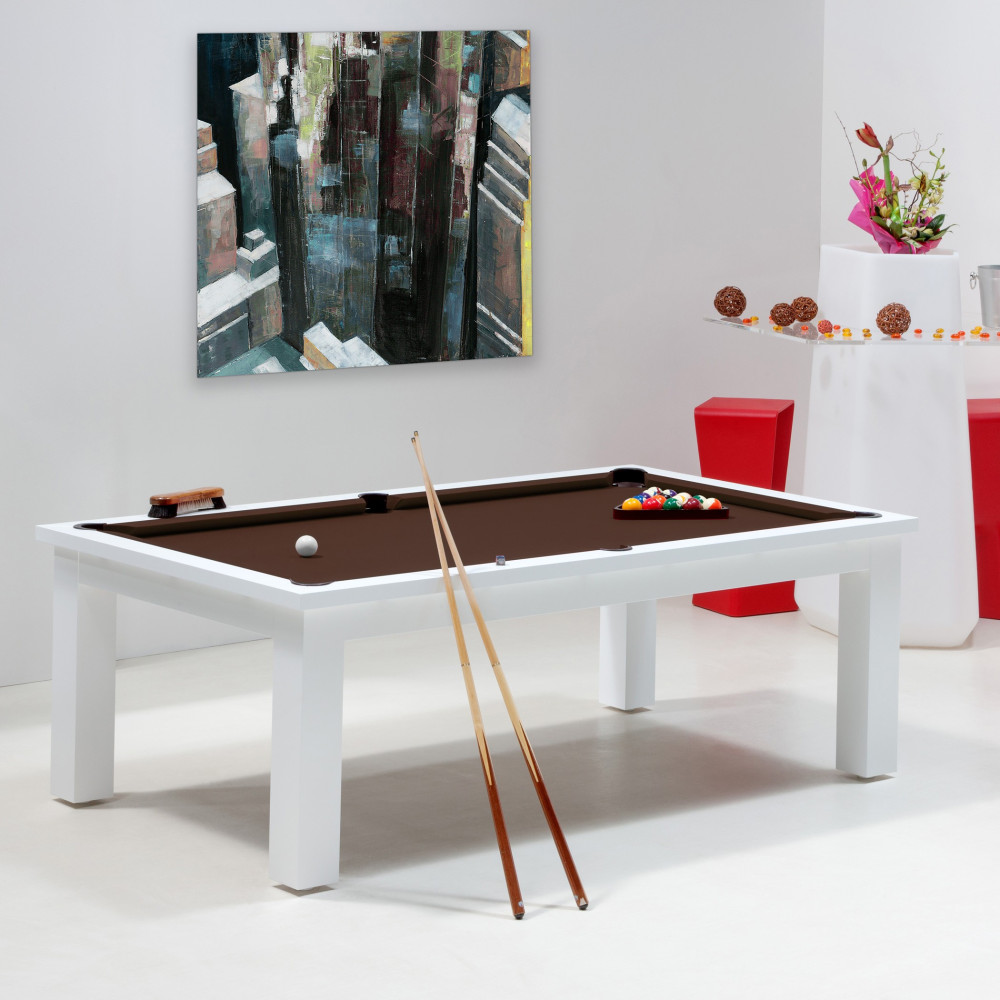 Billard - Jeux de billard, table billard blanc New York